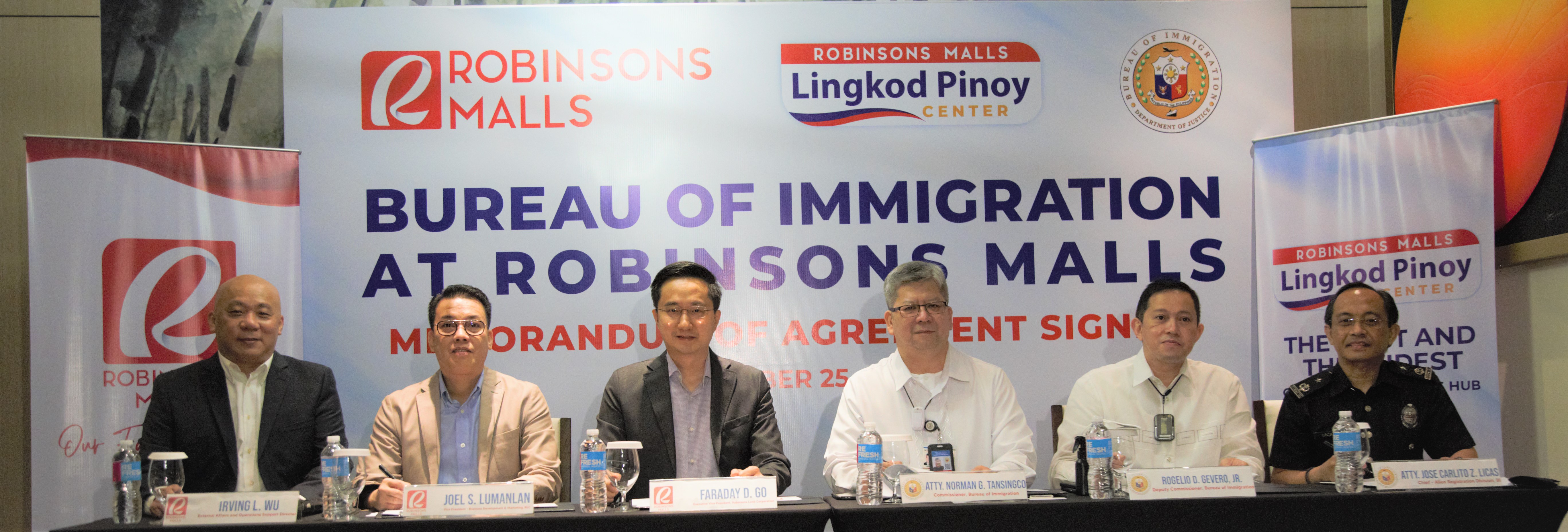 Robinsons Malls is the official partner of the Bureau of Immigration ...